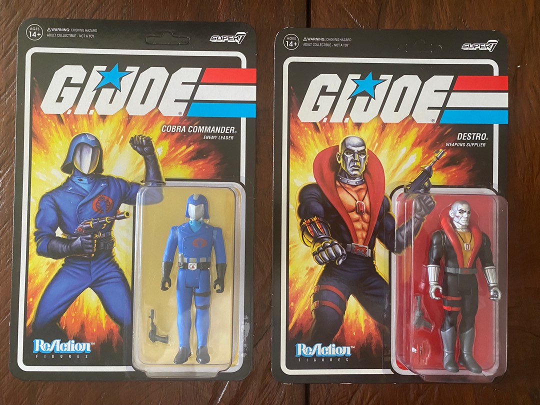 Super 7 G.I. joe Re-Action figures - Cobra Commander and Destro on ...