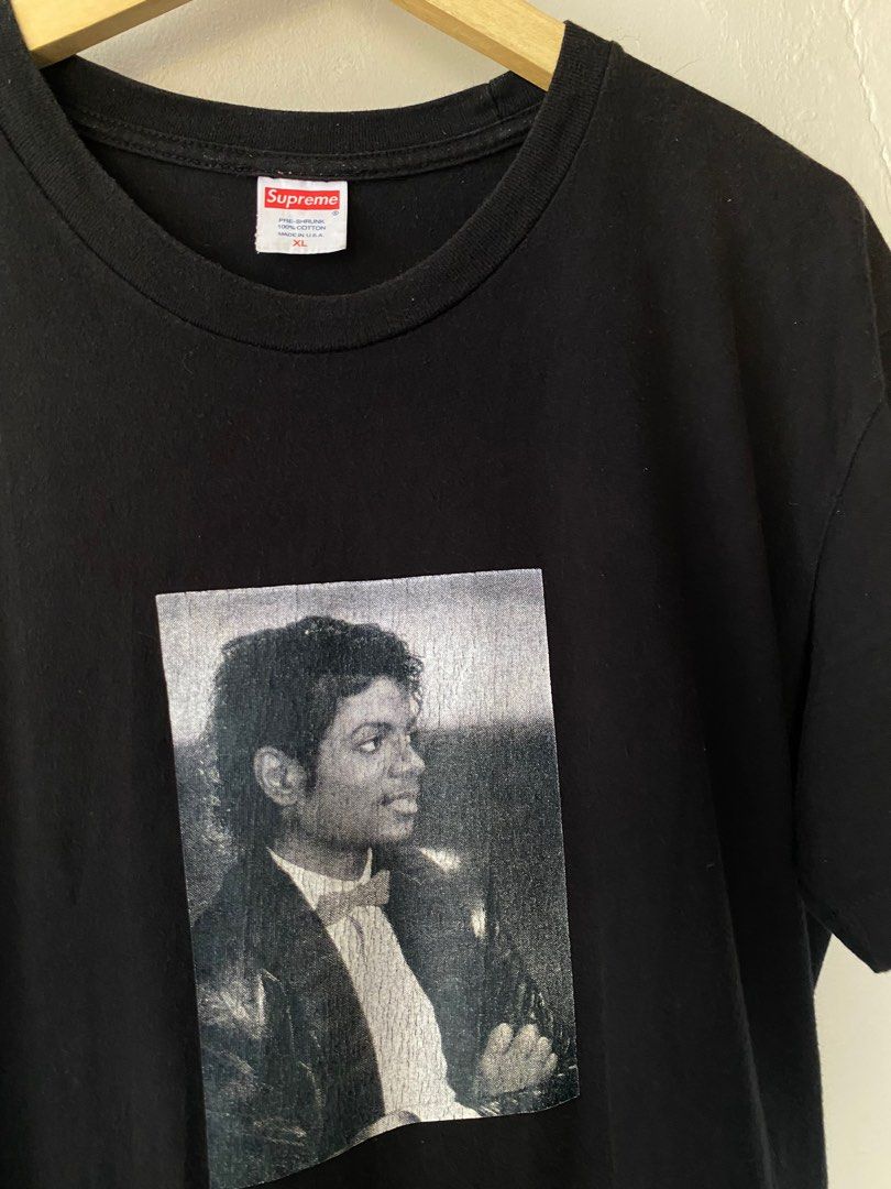 Supreme x Michael Jackson, Fesyen Pria, Pakaian , Atasan di Carousell
