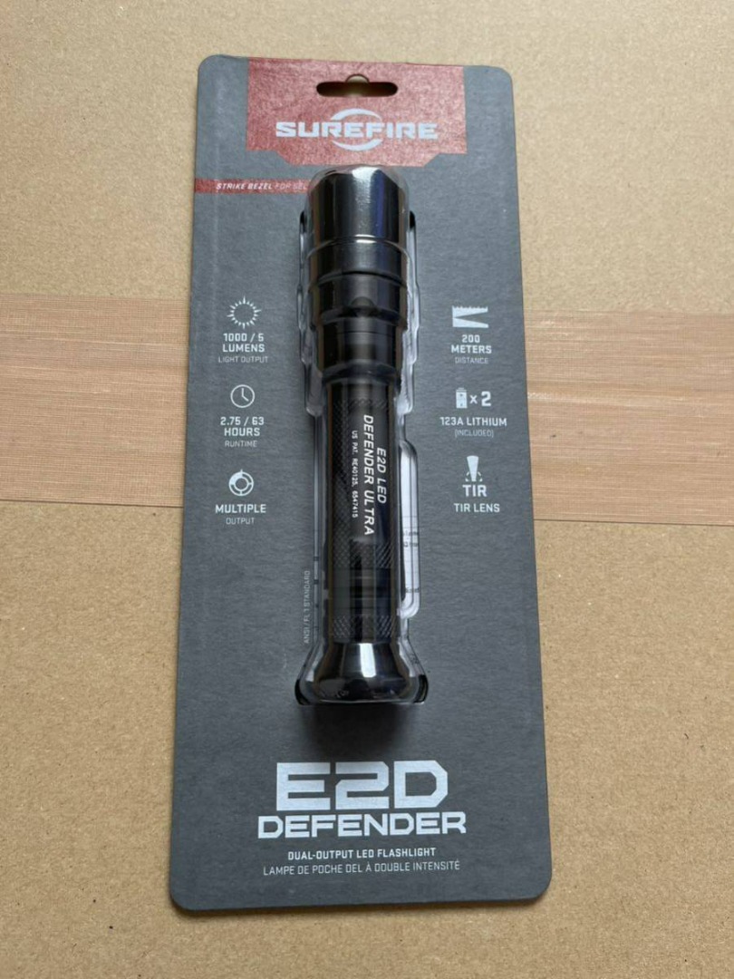 【正品】Surefire E2D Defender Ultra 1000/5lm 型號 全新特價, 運動產品, 行山及露營 - Carousell