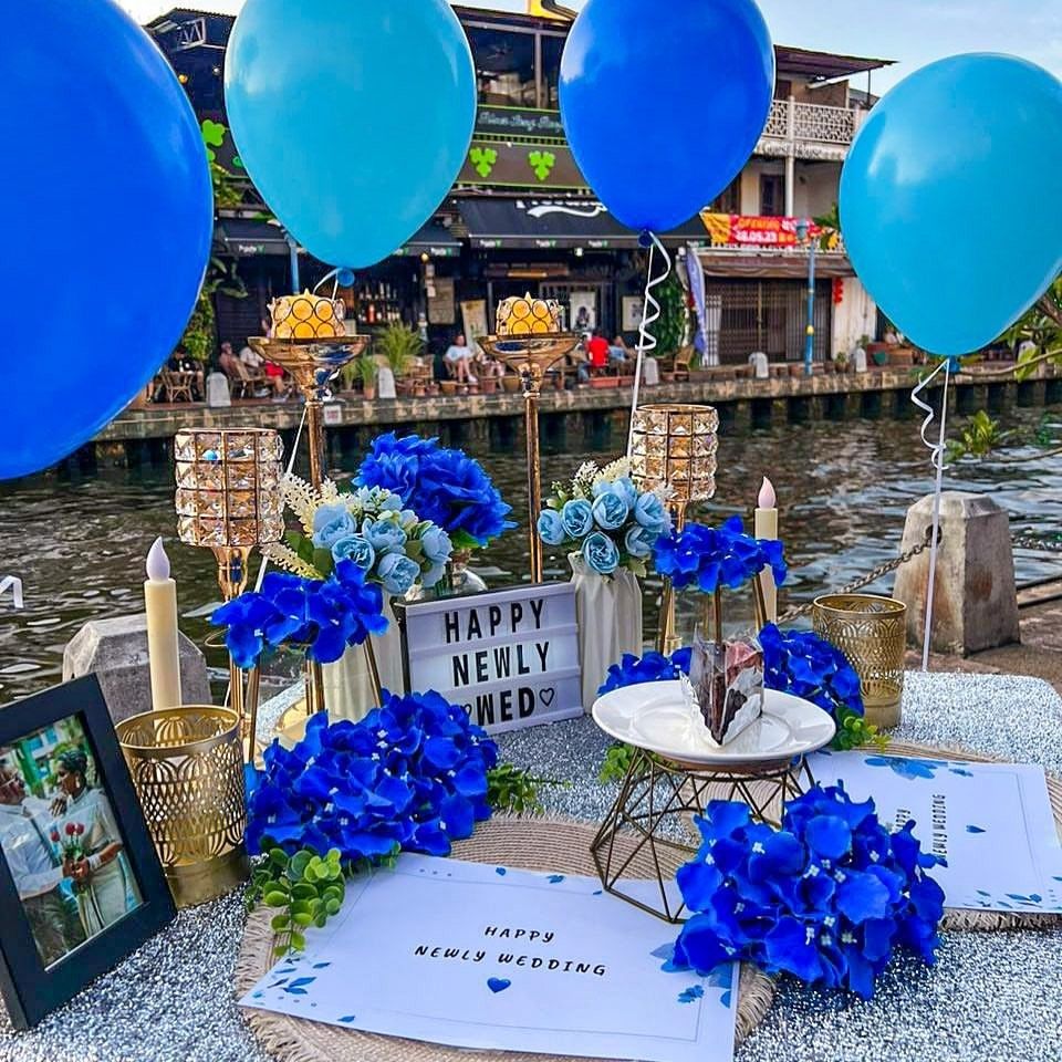 Table Deco setup birthday anniversary, Hobbies & Toys, Stationery ...