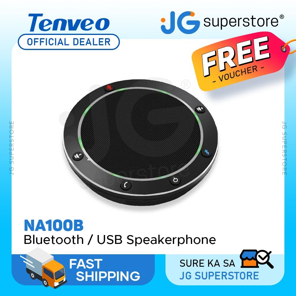 Tenveo NA100B Microphone Conference Speakerphone USB 2.0 & Bluetooth ...