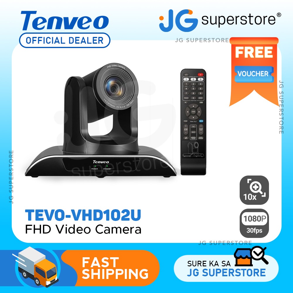 Tenveo TEVO-VHD102U FHD 1080P USB Video Conference PTZ Camera Plug and ...