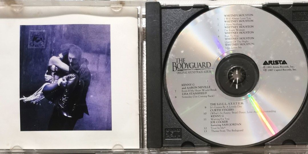 THE BODYGUARD Original Soundtrack Album, Hobbies & Toys, Music & Media ...