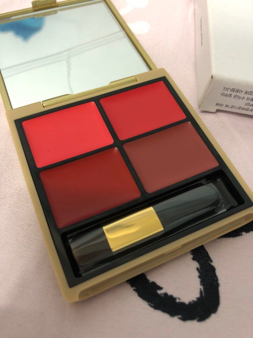 The history of Whoo Luxury lip Rouge 4 color palette, Beauty & Personal ...