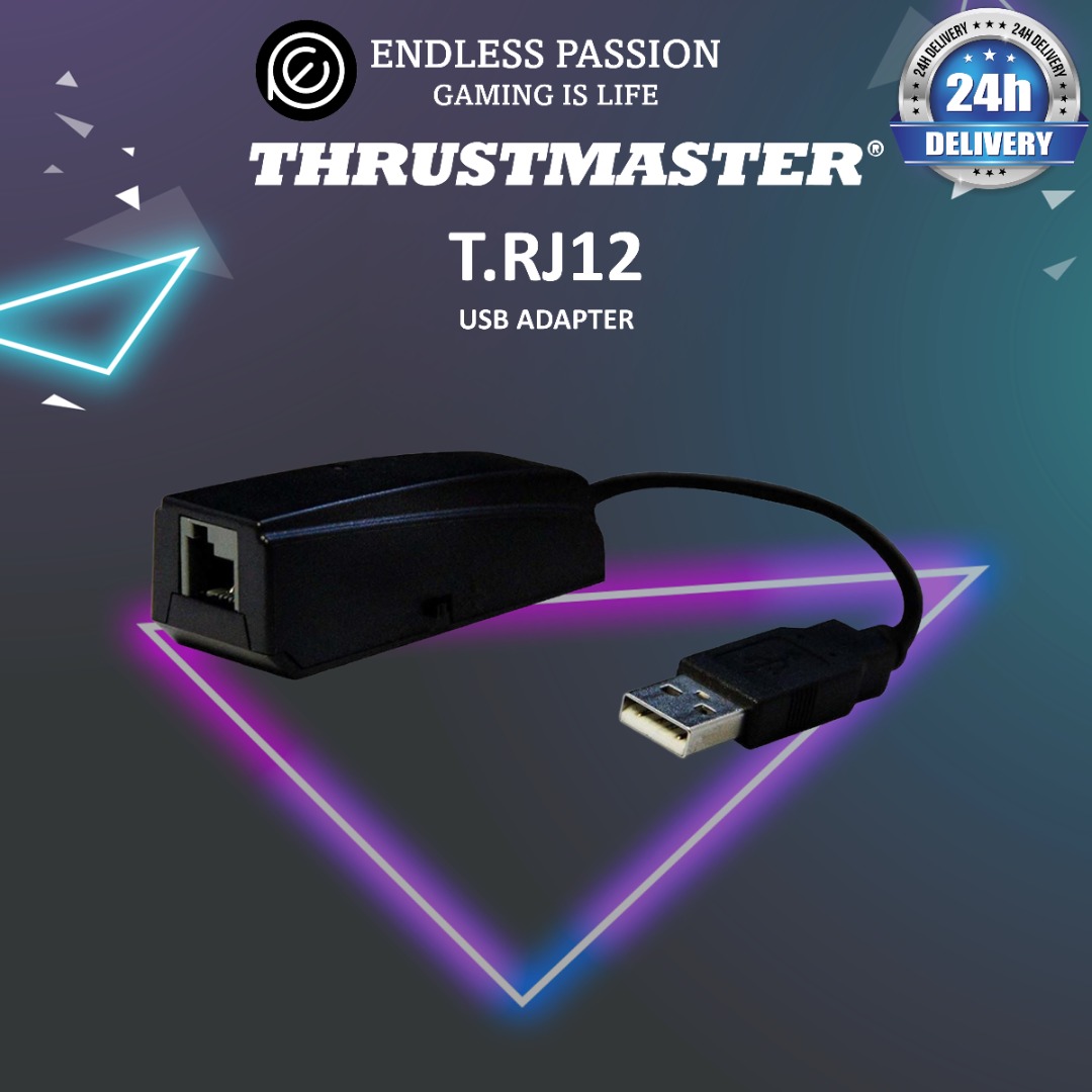 Thrustmaster T.RJ12 USB Adapter - 4060079, Hobbies & Toys, Toys & Games ...
