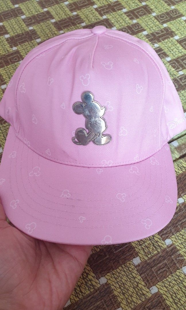 Topi Disney Pink Original Cakep, Fesyen Pria, Aksesoris, Topi di Carousell