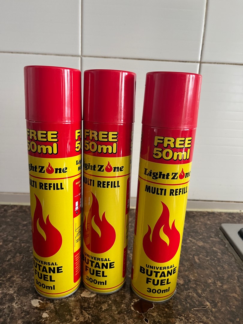 Torch gas gun for cooking with 3 refills, TV & Home Appliances, Kitchen ...