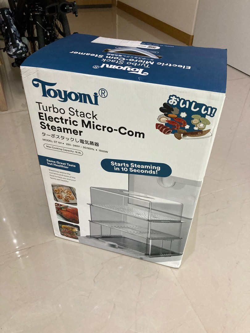 Toyomi Turbo Stack Steamer model: ST101, TV & Home Appliances, Kitchen ...