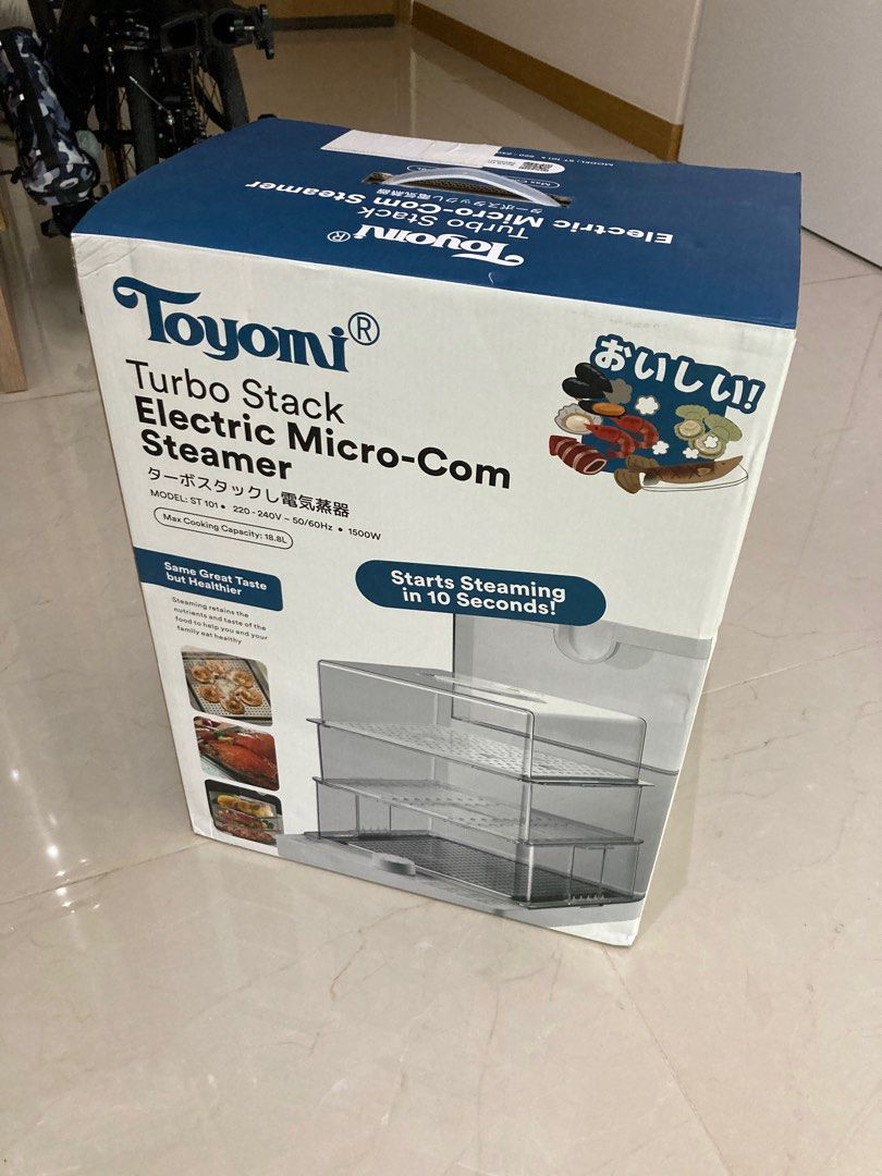 Toyomi Turbo Stack Steamer model: ST101, TV & Home Appliances, Kitchen ...