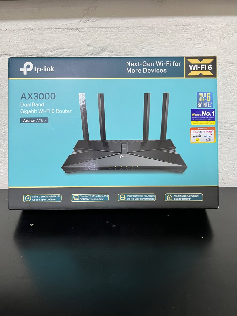 TP-Link Archer Router [AX50] [AX3000 Dual Band Gigabit Wi-Fi 6 Router ...