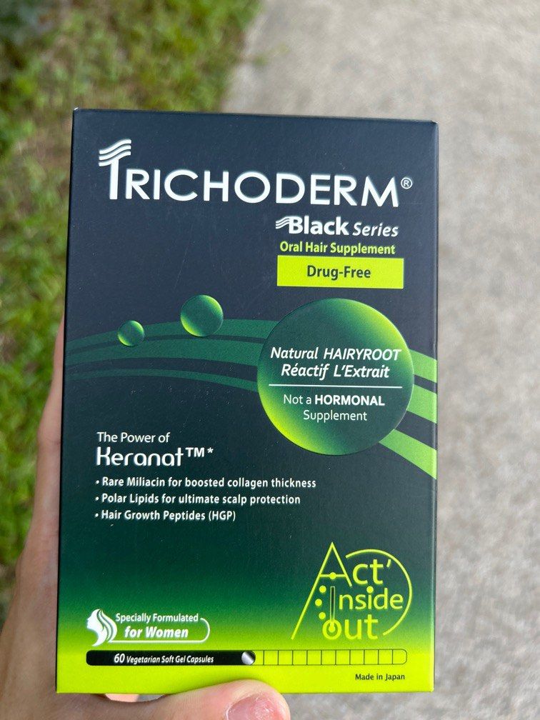 Trichoderm Black Series Oral Hair Supplement, Beauty & Personal Care ...