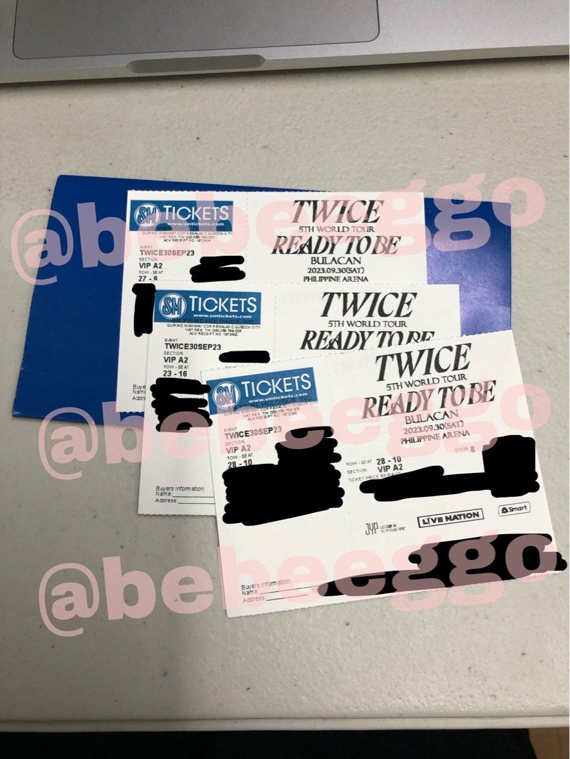 TWICE CONCERT A2 VIP BULACAN DAY 1, Tickets & Vouchers, Event Tickets ...
