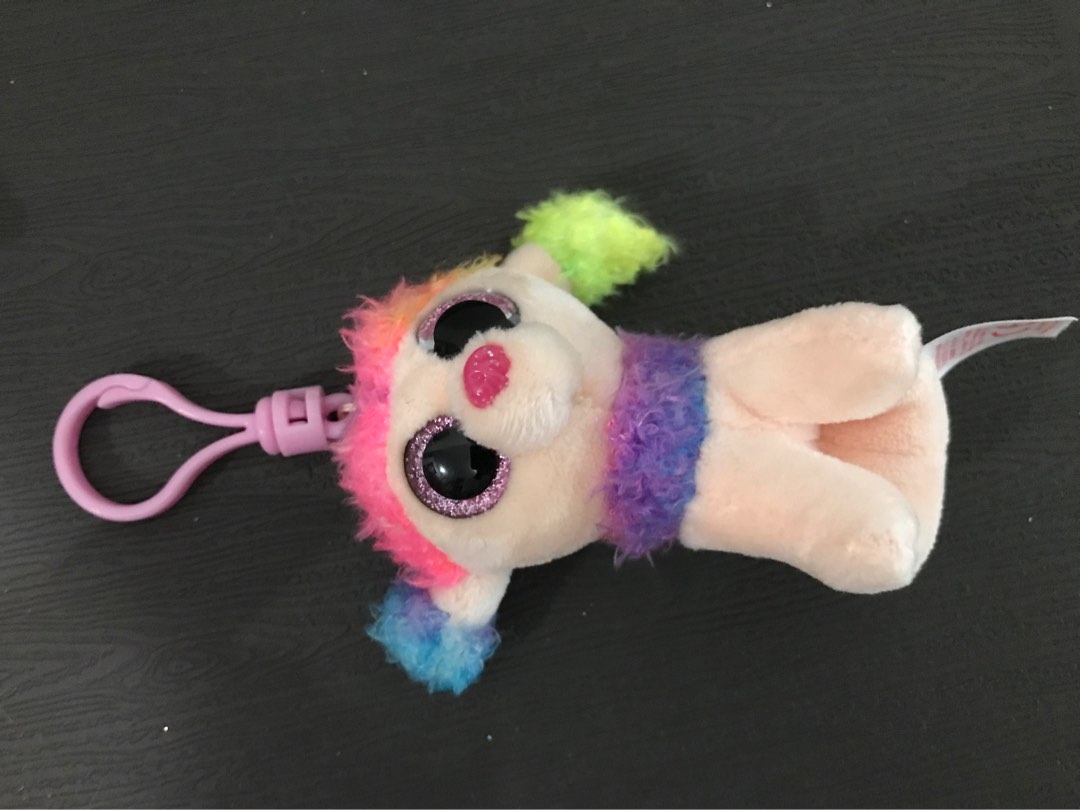 Ty Beanie Boos Keychain Rainbow Poodle Dog Stuffed Toy Plushie, Hobbies ...