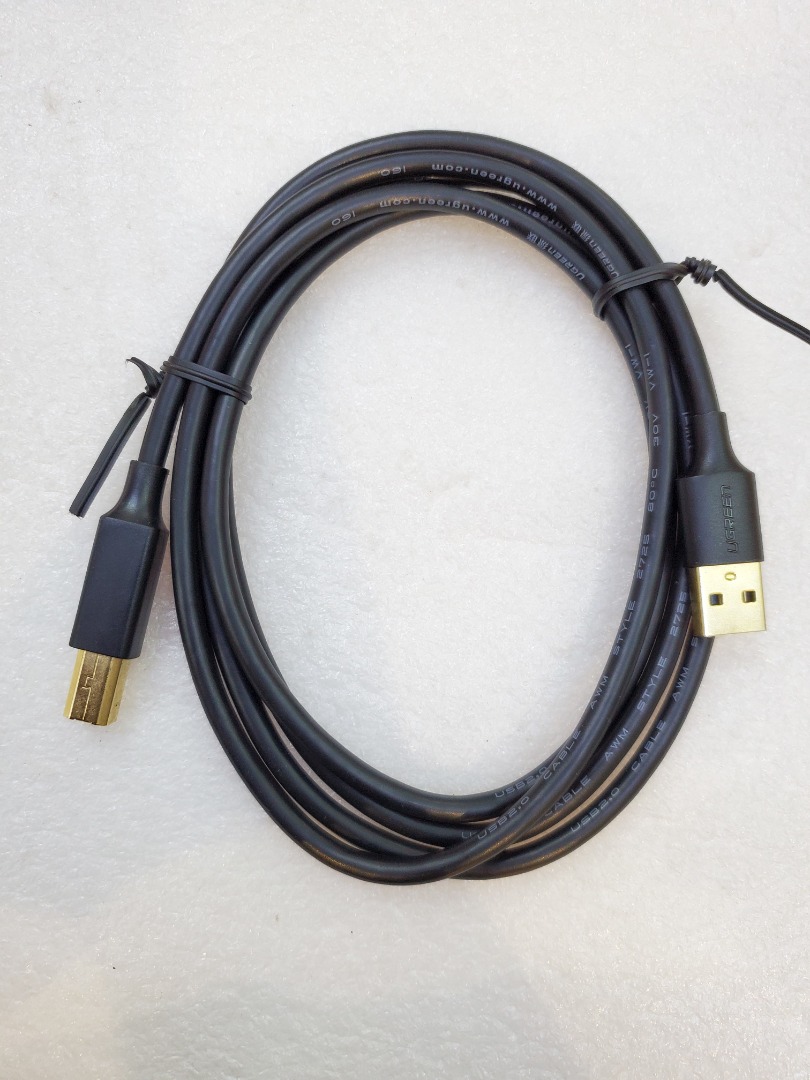 UGREEN USB 2.0 Printer Cable 1.5m 10350 – Male A to B High-Speed Data ...
