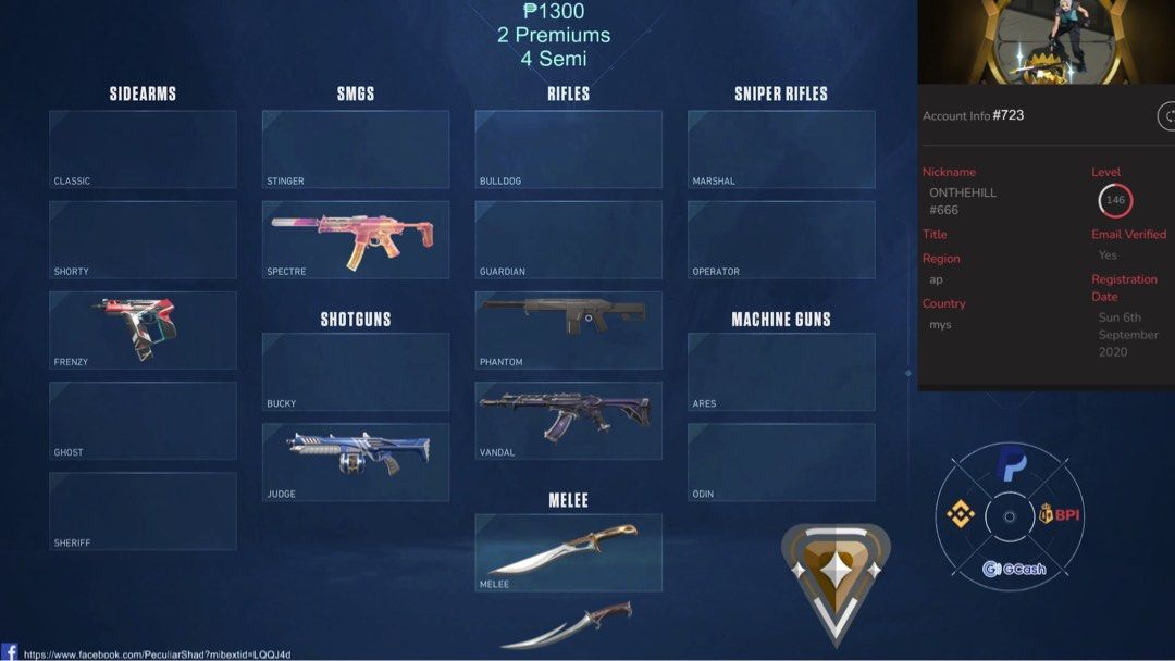 Valorant accounts, Video Gaming, Video Games, Others on Carousell