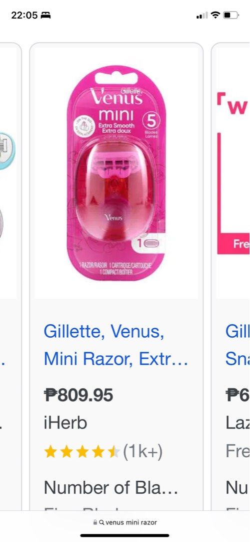 Venus Mini Razor, Beauty & Personal Care, Sanitary Hygiene on Carousell