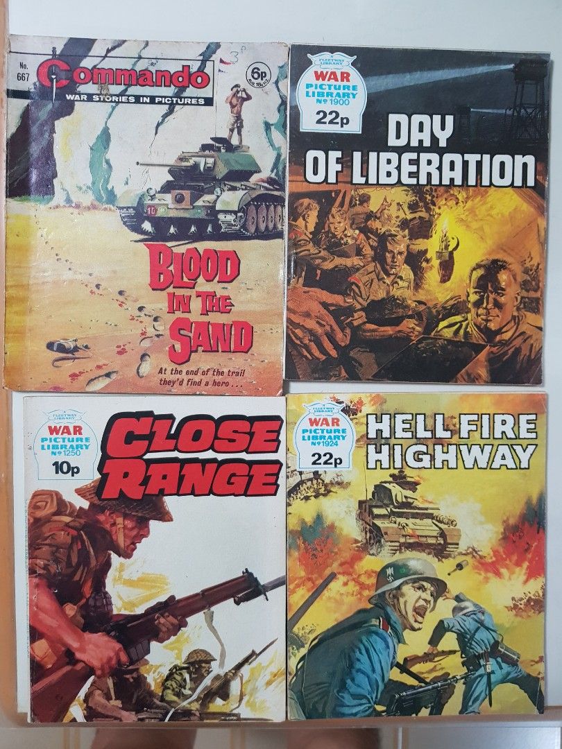 Vintage war picture library comics, Hobbies & Toys, Books & Magazines ...
