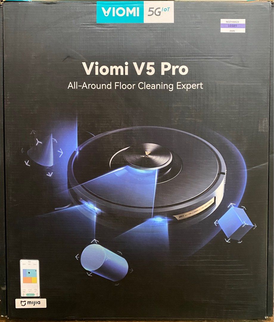 Viomi V5 Pro Robot Vacuum Cleaner And Mop, TV & Home Appliances, Vacuum ...