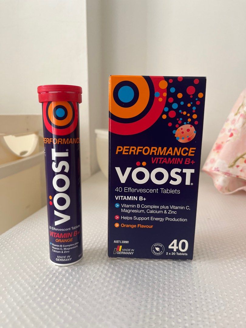 Voost Performance Vitamin B+ (60 tablets), Health & Nutrition, Health ...