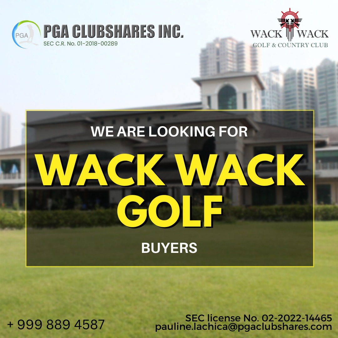 WACK WACK GOLF AND COUNTRY CLUB MEMBERSHIP, Sports Equipment, Sports ...