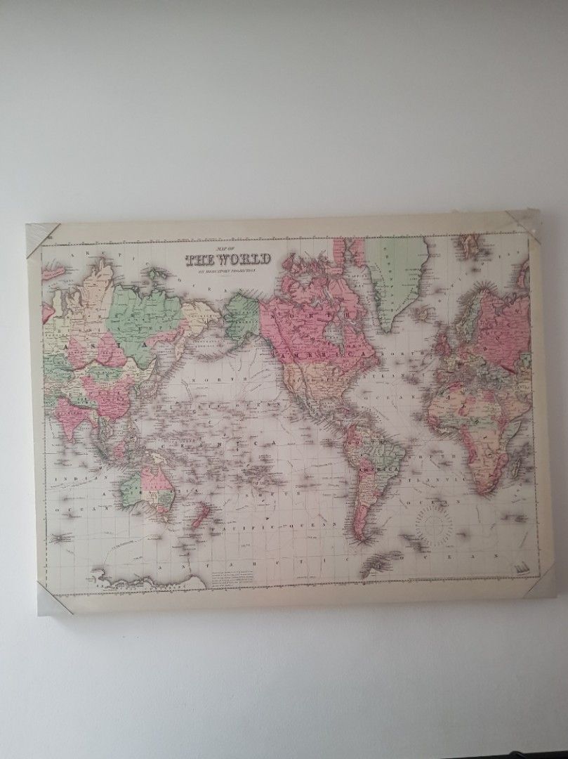 World Map Canvas from TYPO, Furniture & Home Living, Home Decor, Wall ...