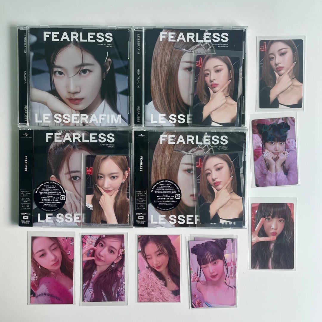 WTS CLEARANCE LE SSERAFIM LSFM FEARLESSSAKURA CHAEWON YUNJIN KAZUHA EUNCHAE PHOTOCARDS PCS ...