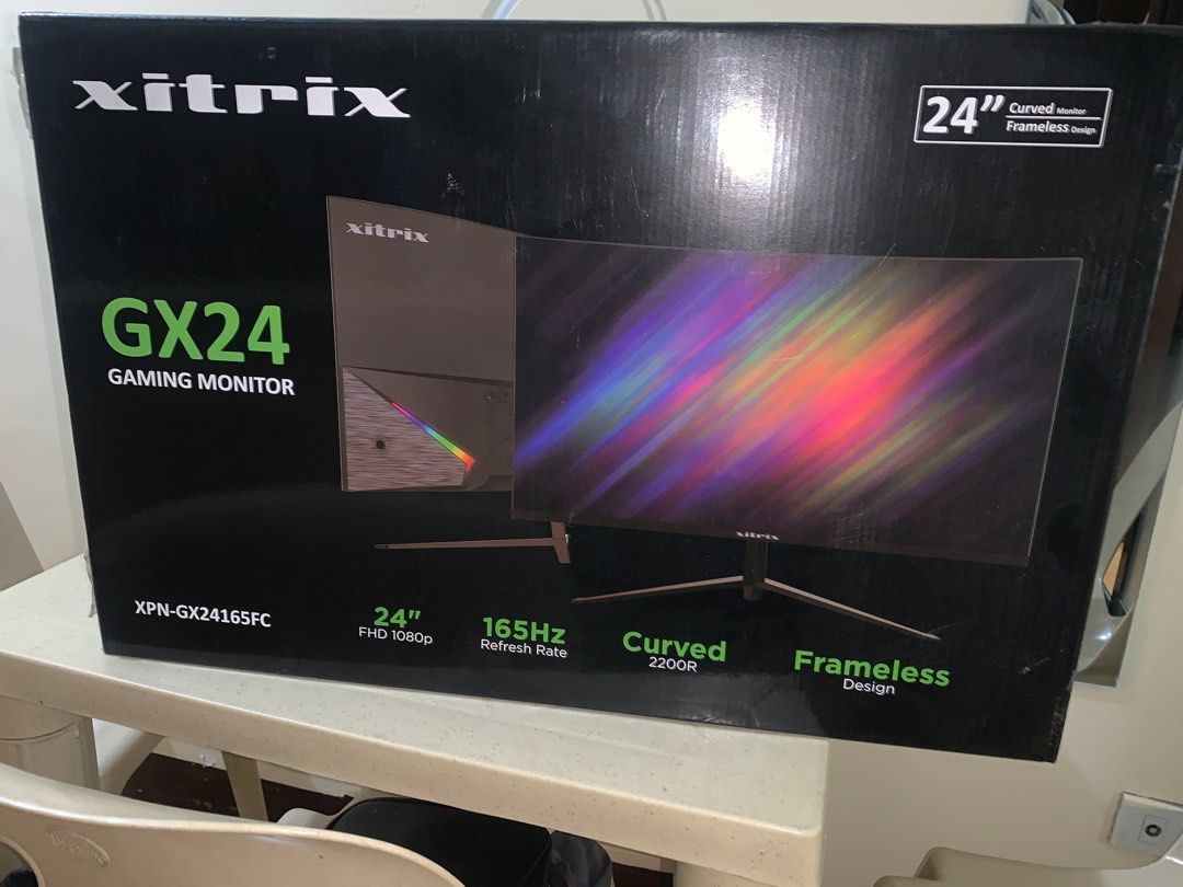 XITRIX CURVED MONITOR SCREEN with BOX, Computers & Tech, Parts ...