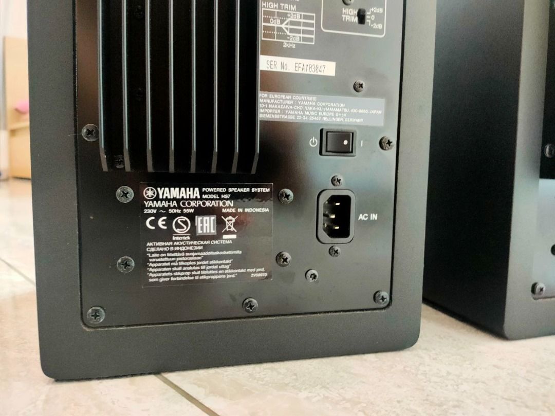 Yamaha HS7 6.5 inch Powered Studio Monitor, Hobbies & Toys, Music & Media, Music Accessories on ...