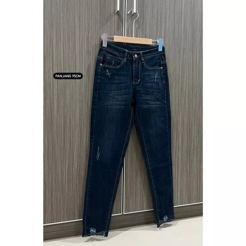ZARA LOOK ALIKE DARKMIX JEANS IMPORT, Fesyen Wanita, Pakaian Wanita, Bawahan di Carousell