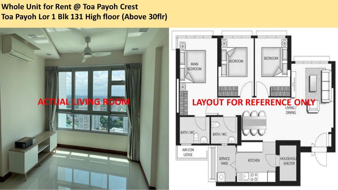 131b Lorong 1 Toa Payoh Toa Payoh Crest, Property, Rentals, HDB on Carousell