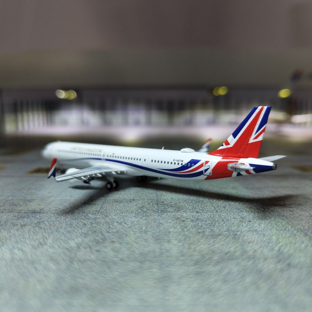 1:400 Panda Models Titan Airways Royal Air Force Airbus A321-200 Neo ...