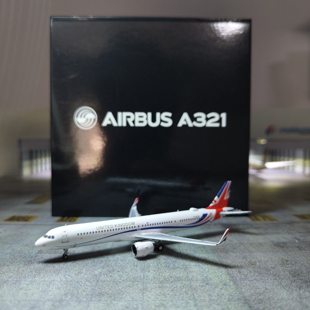1:400 Panda Models Titan Airways Royal Air Force Airbus A321-200 Neo ...
