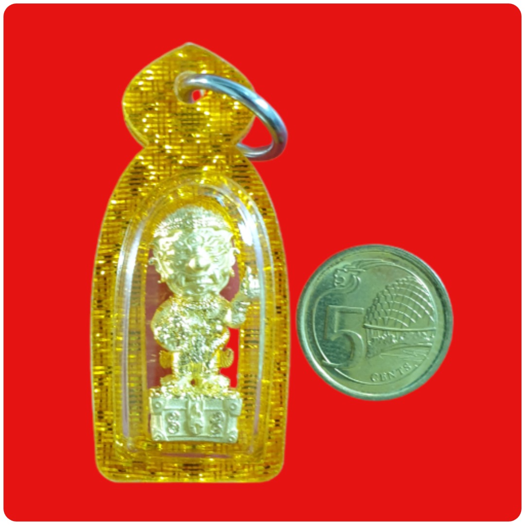 [$45] Golden Sihuhata Roop Lor/Si Hu Ha Ta Amulet/4 Ear 5 Eye, Ajahn ...