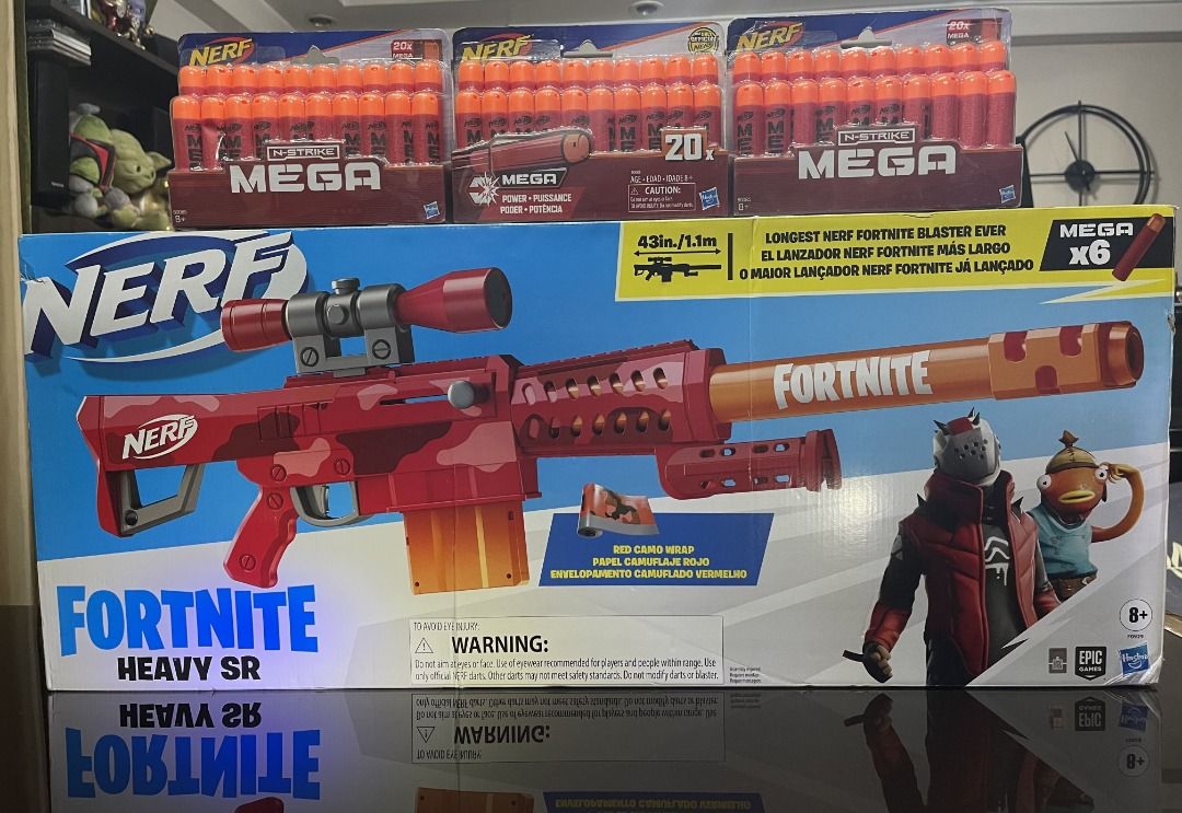 66 BULLETS! NERF N-Strike Elite FORTNITE Heavy-SR Bundle on Carousell