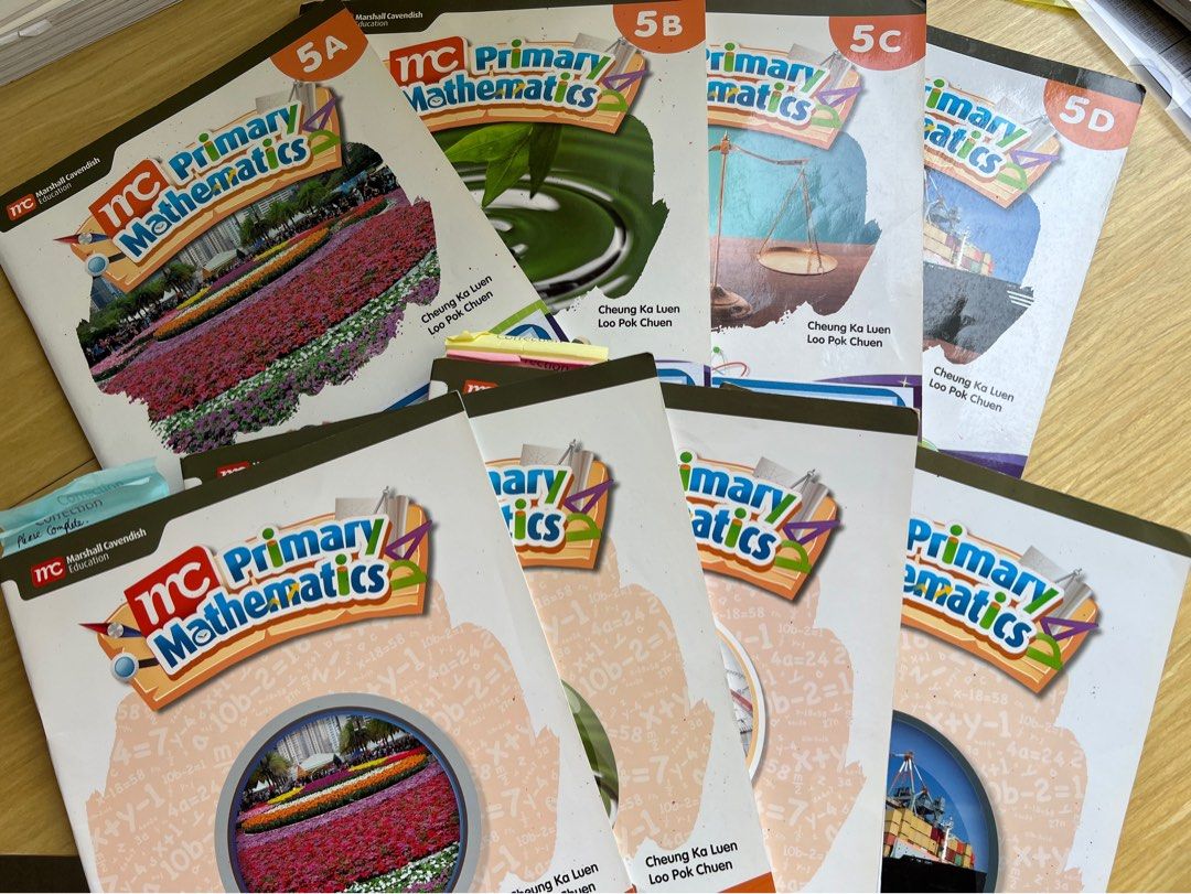 名創教育 新創數學英文版 小五 MC primary mathematics 5ABCD, 興趣及遊戲, 書本 & 文具, 教科書 ...
