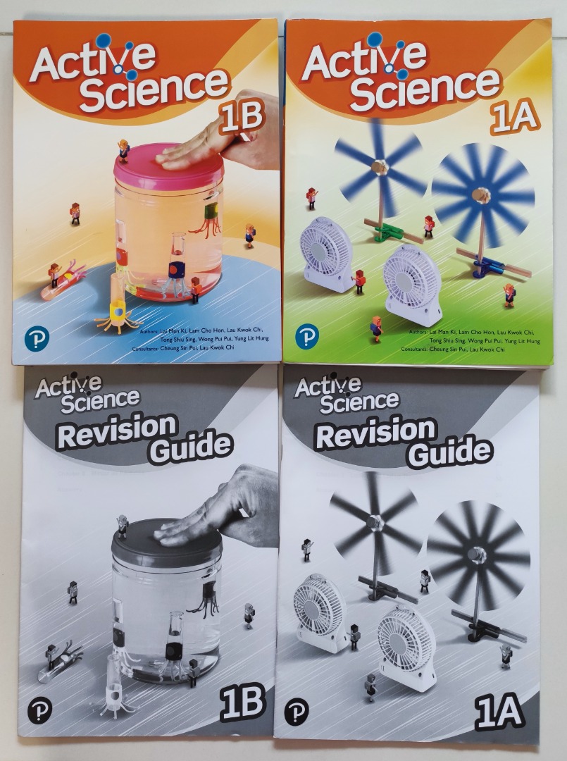 全新 Active Science Book 1A& 1B(2018 Edition)(with Revision Guide) Publisher: Pearson, 興趣及遊戲, 書本 ...