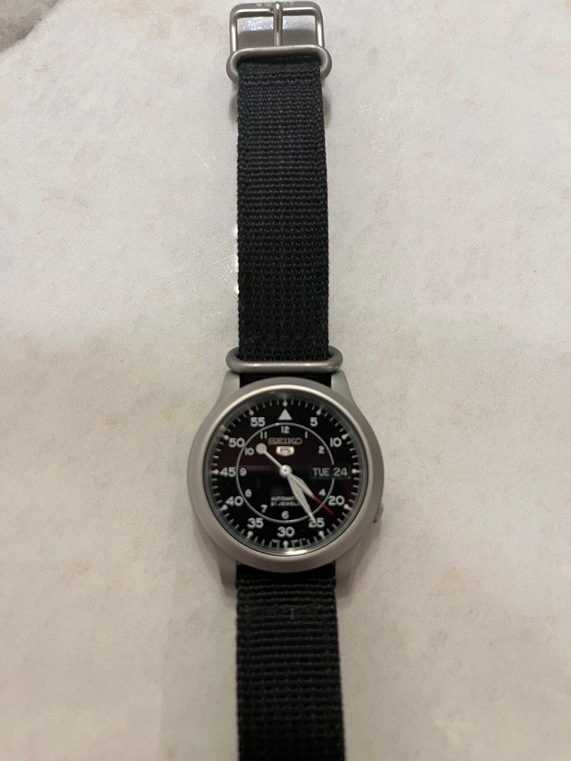 行貨 Seiko SNK809K2 SNK809 Mens Military Watch Automatic 自動上鏈日本機芯軍錶, 名牌 ...