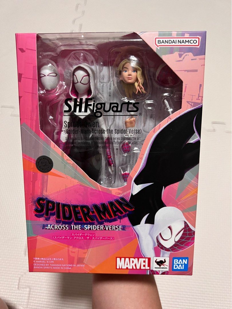 全新 Shf Spider-Gwen, Spiderman across the spider-verse, 興趣及遊戲, 玩具 & 遊戲類 ...