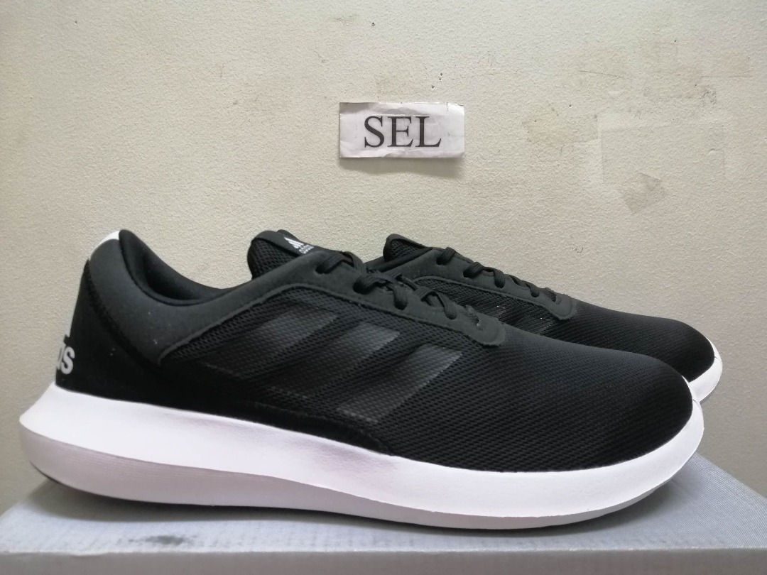 ADIDAS W CORERACER(CORE BLACK WHITE) on Carousell