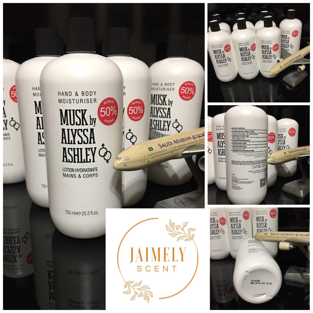 ALYSSA ASHLEY MUSK AND WHITE MUSK LOTION 750ML, Beauty & Personal Care ...