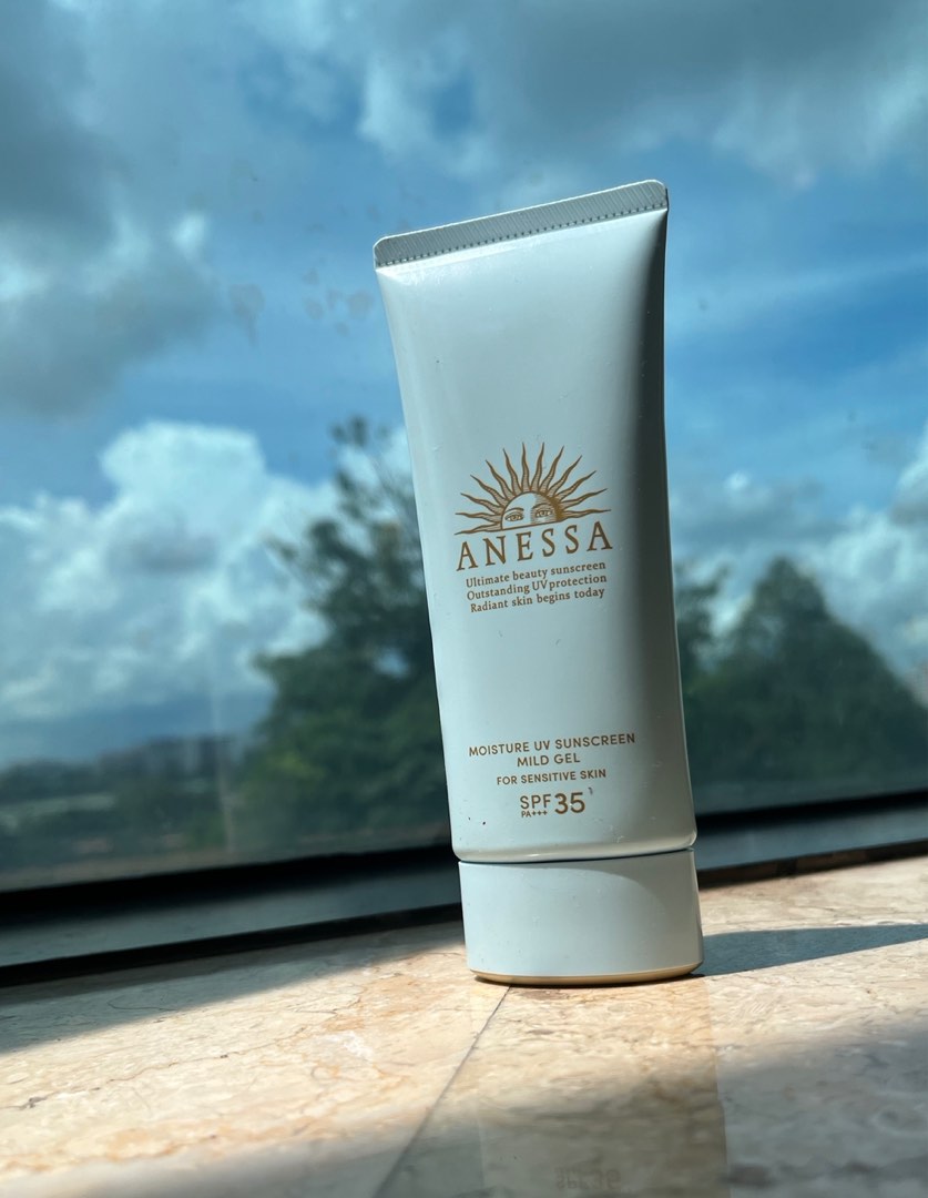 ANESSA Moisture UV Sunscreen Mild Gel N [90g], Beauty & Personal Care, Face, Face Care on Carousell