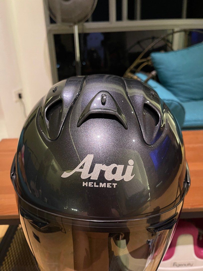 Sunday special Arai ram 3 gunmetal grey, Motorcycles, Motorcycle ...