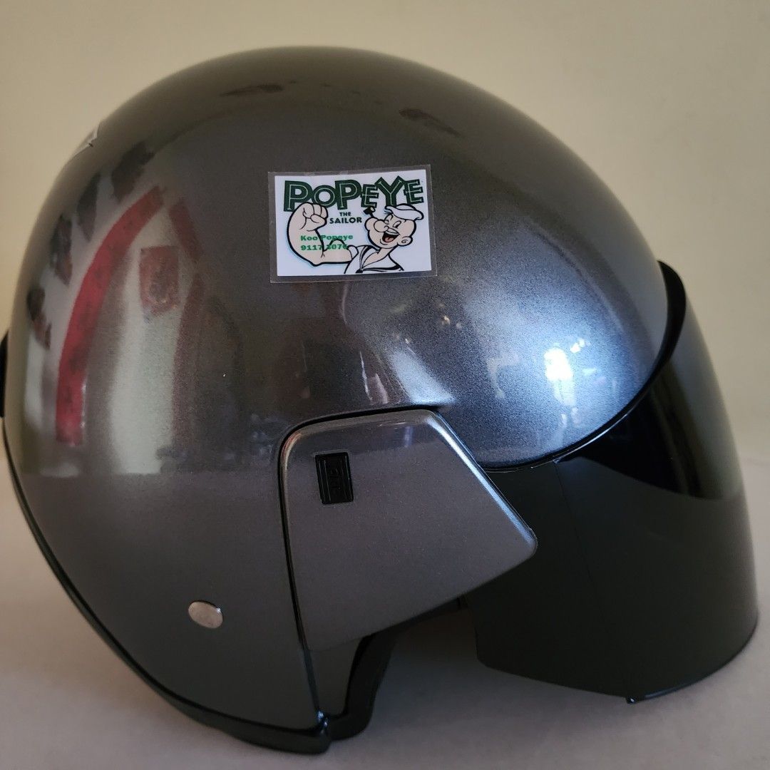ARC ASTRO HELMET GLOSS GREY COLOR, Motorcycles, Motorcycle Accessories ...