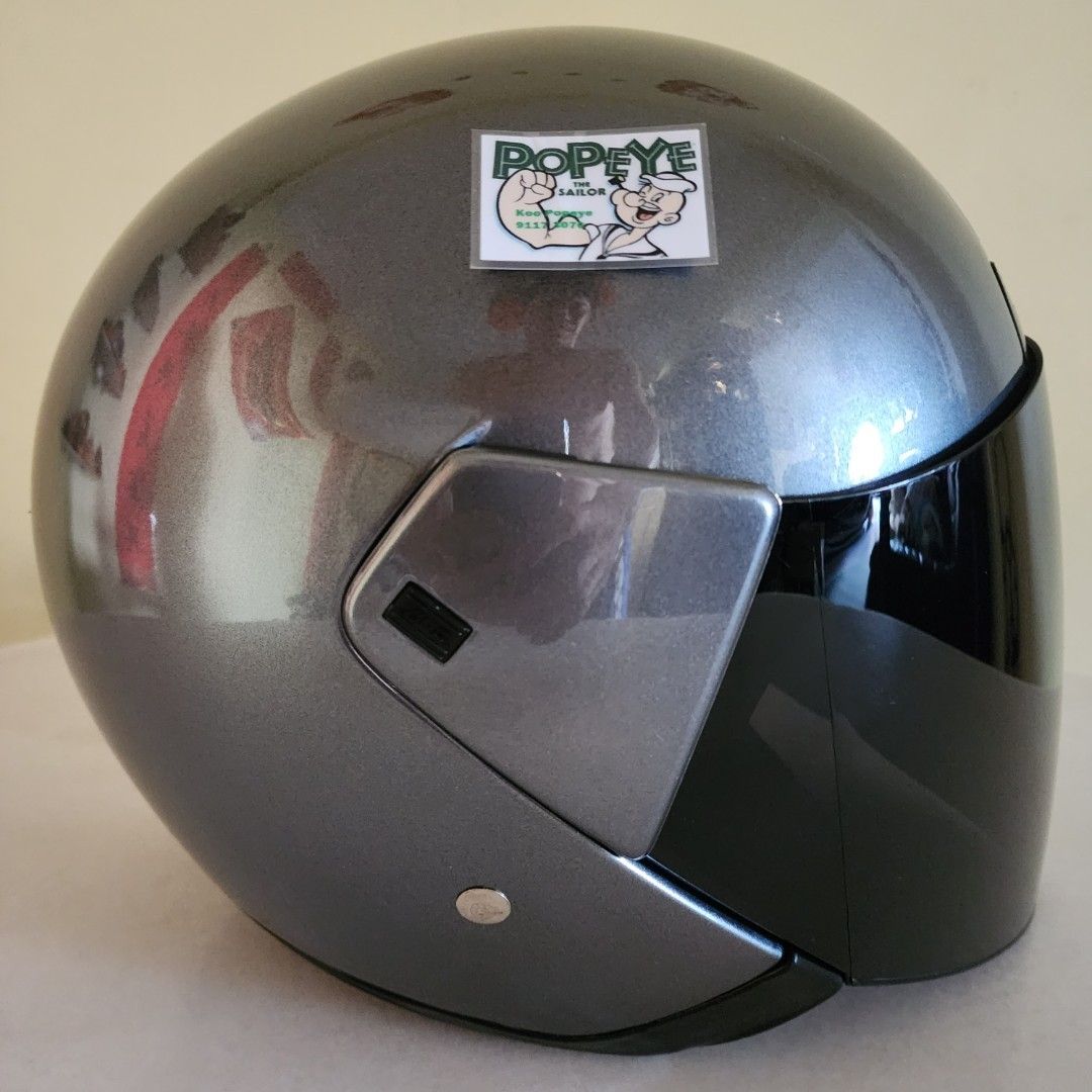 ARC ASTRO HELMET GLOSS GREY COLOR, Motorcycles, Motorcycle Accessories ...