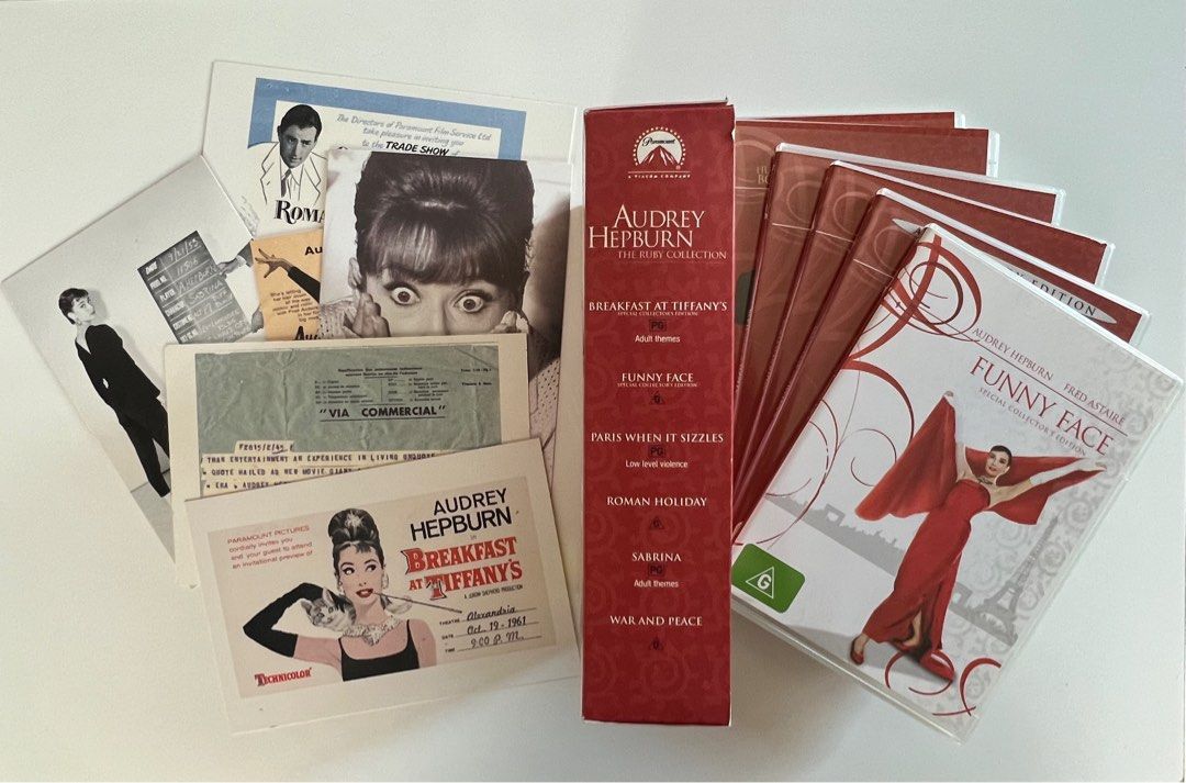 Audrey Hepburn Ruby Collection 6-DVD set, Hobbies & Toys, Music & Media ...