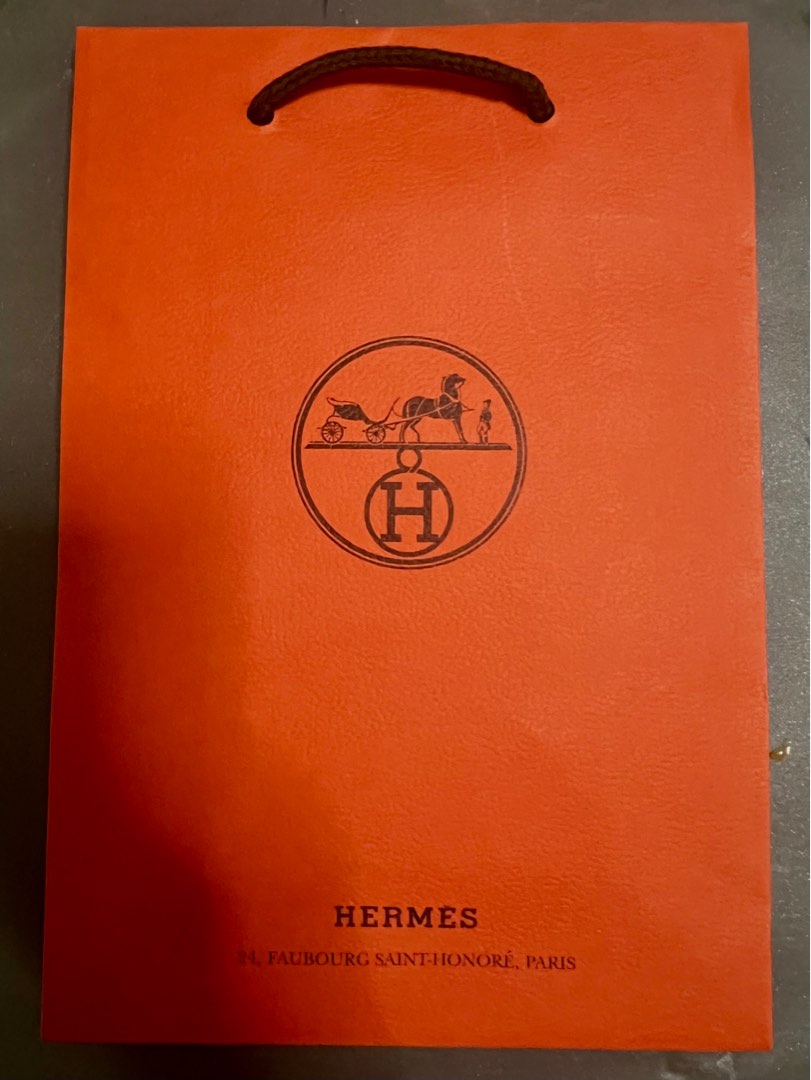 Authentic Small Hermes Paper Bag, Luxury, Bags & Wallets on Carousell