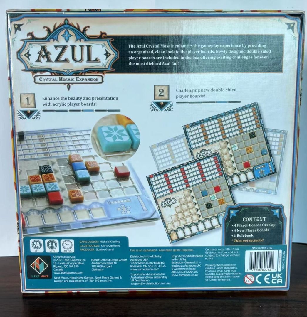 Azul Board Game Azul Summer Passion Board Game Family Friendly (H0235 ...