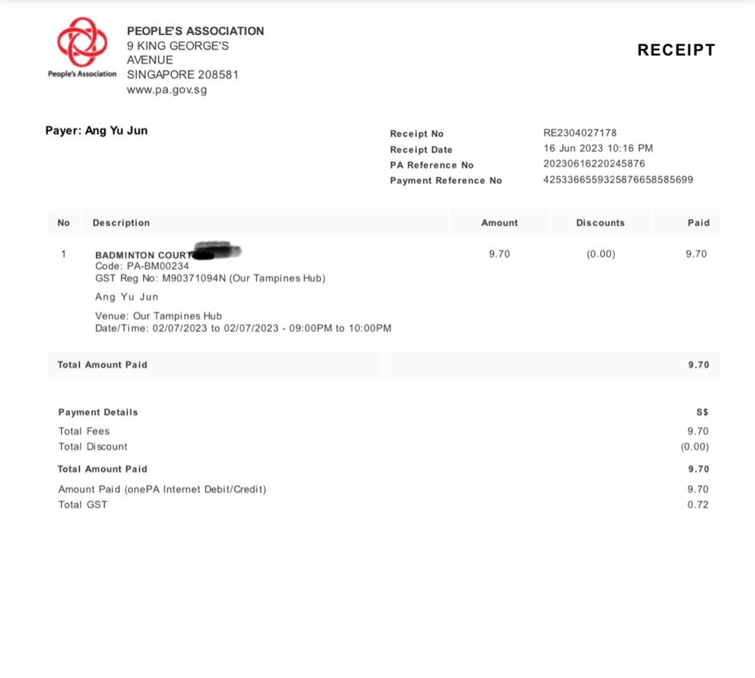 Badminton court (Our Tampines Hub), Sports Equipment, Sports & Games ...