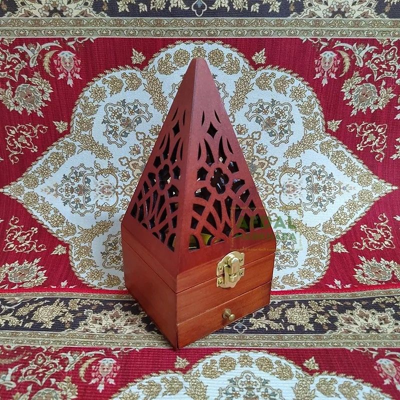 Bakhoor Burner Pembakar Kemenyan Arab hari raya Ramadan Gift Pyramid ...