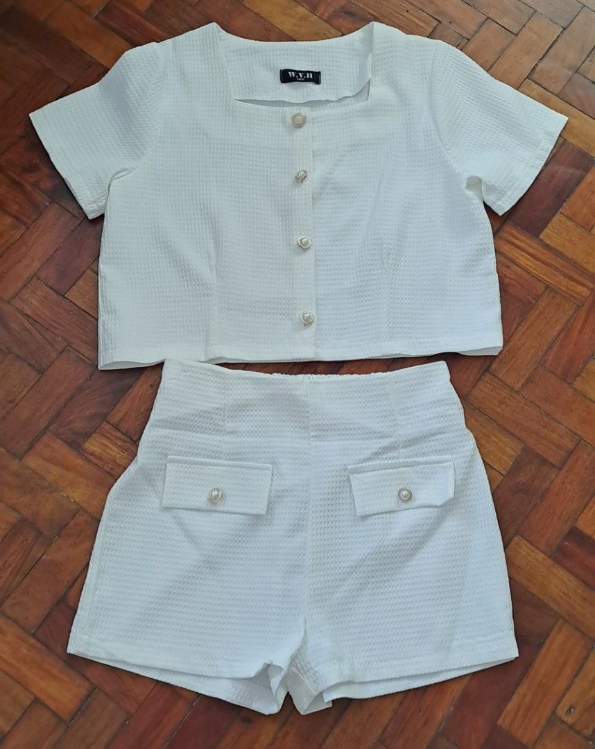 Bangkok coords in white, Women's Fashion, Dresses & Sets, Sets or ...